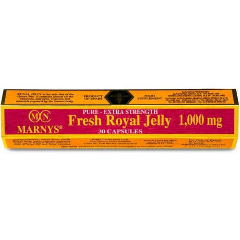Jual MARNYS Fresh Royal Jelly 100% Original Saudi 1000mg 30 Capsules Pure Extra Strength ...