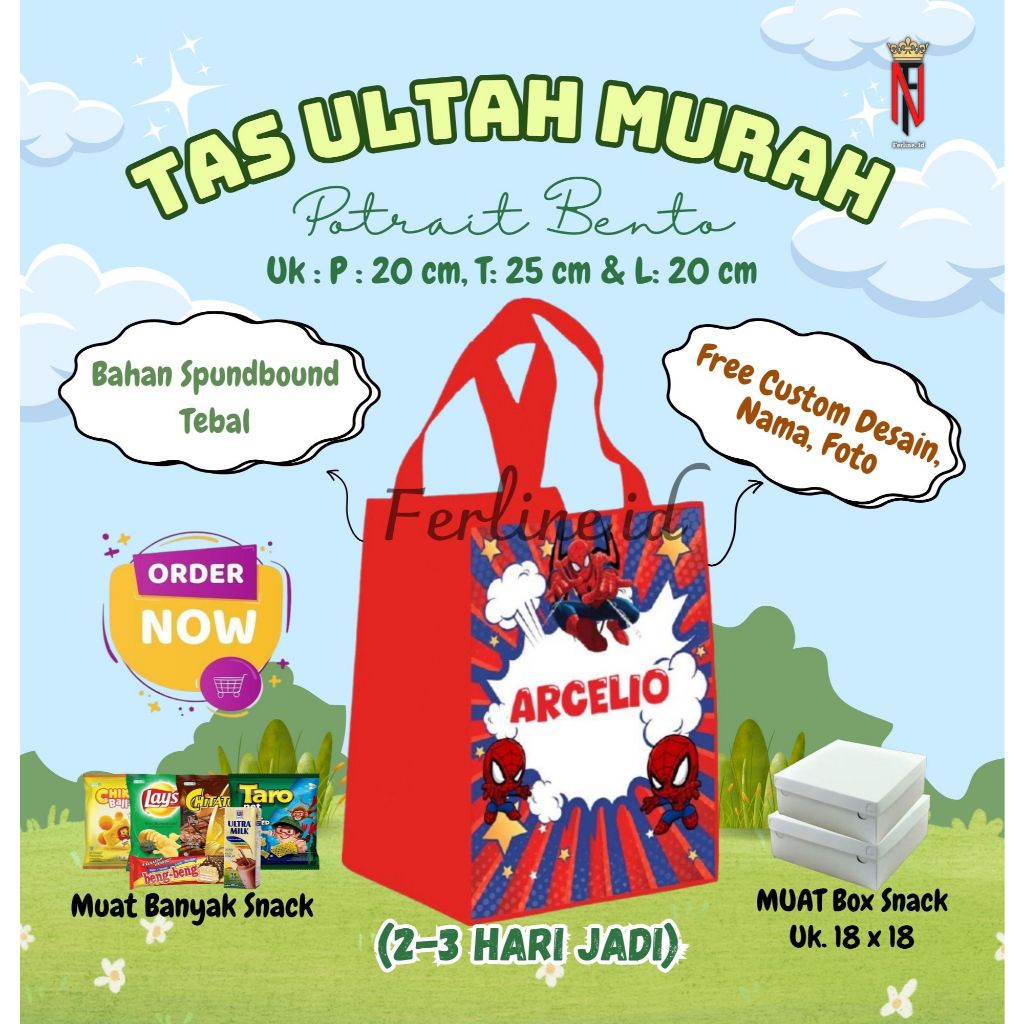 Jual TAS ULTAH/TAS ULTAH MURAH/TAS ULANG TAHUN/GOODIE BAG MURAH/GOODIE ...