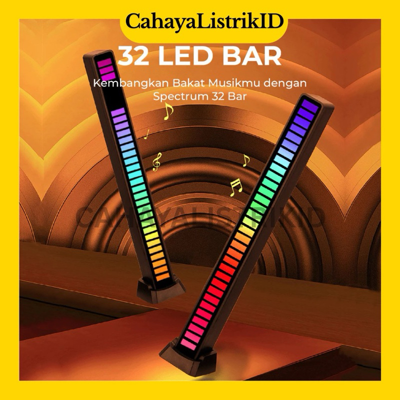 Jual LAMPU MUSIK LED RGB BAR STRIP SPECTRUM SOUND CONTROLATMOSPHERE ...
