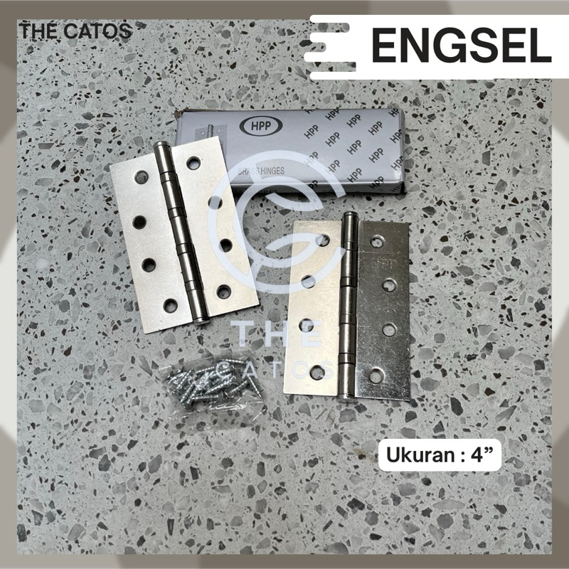 Jual ENGSEL HPP 4’ / engsel pintu/ engsel jendela ukuran 4’ (10 cm ...