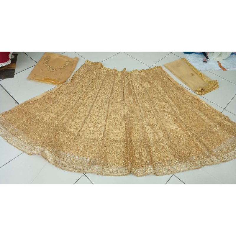 Jual #TjM322 Lehenga Bahan Berpola Jahit Blus choli Rok Selendang baju ...