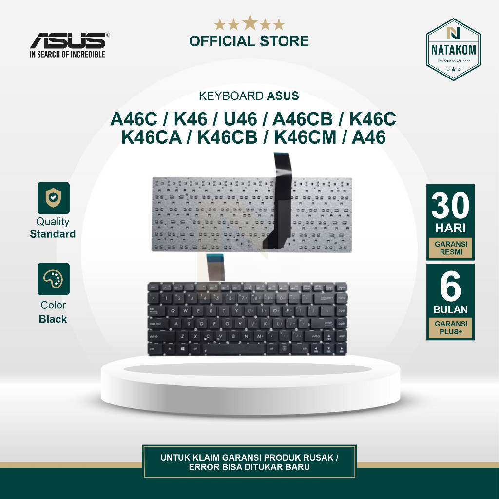 Jual KEYBOARD LAPTOP ASUS A46C K46 U46 A46CB K46C K46CA K46CB K46CM A46 ...