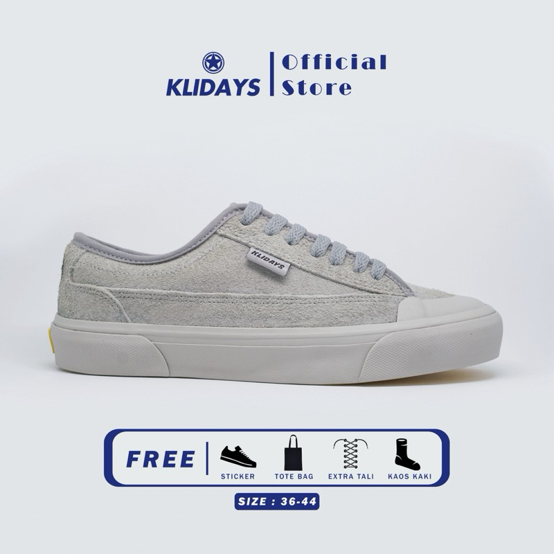 Jual Klidays - Sepatu Pria Wanita Unisex Ethnic Full Suede Gray ...