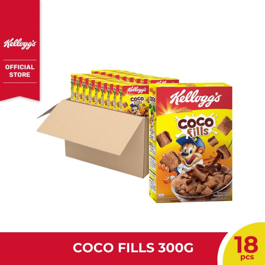 Jual [CARTON DEALS] Kelloggs Coco Fills Cereal 18 x 300g | Shopee Indonesia