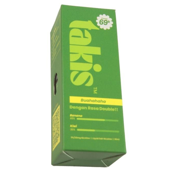 Jual Liquid Vape Vapor Takis Banana Kiwi Saltnic 30MG 30ML By Takis ...