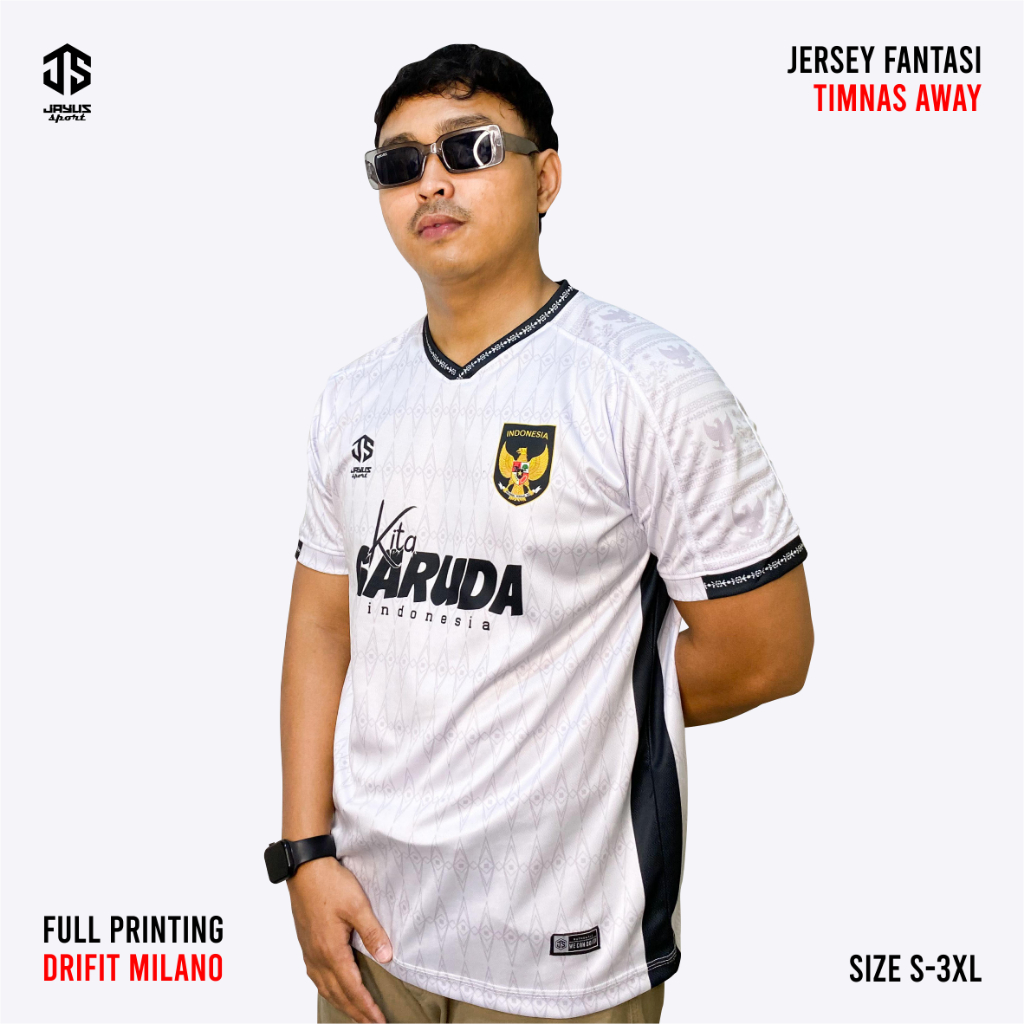 Jual Jersey Fantasy Timnas Indonesia Away Putih | Kaos Timnas Keren ...