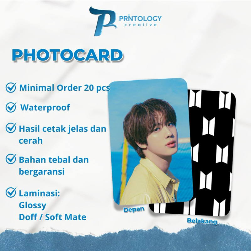 Jual CETAK PHOTOCARD CUSTOM PREMIUM CETAK FREEBIES PHOTOCARD 1 SISI 2 SISI LAMINATING CUSTOM ...