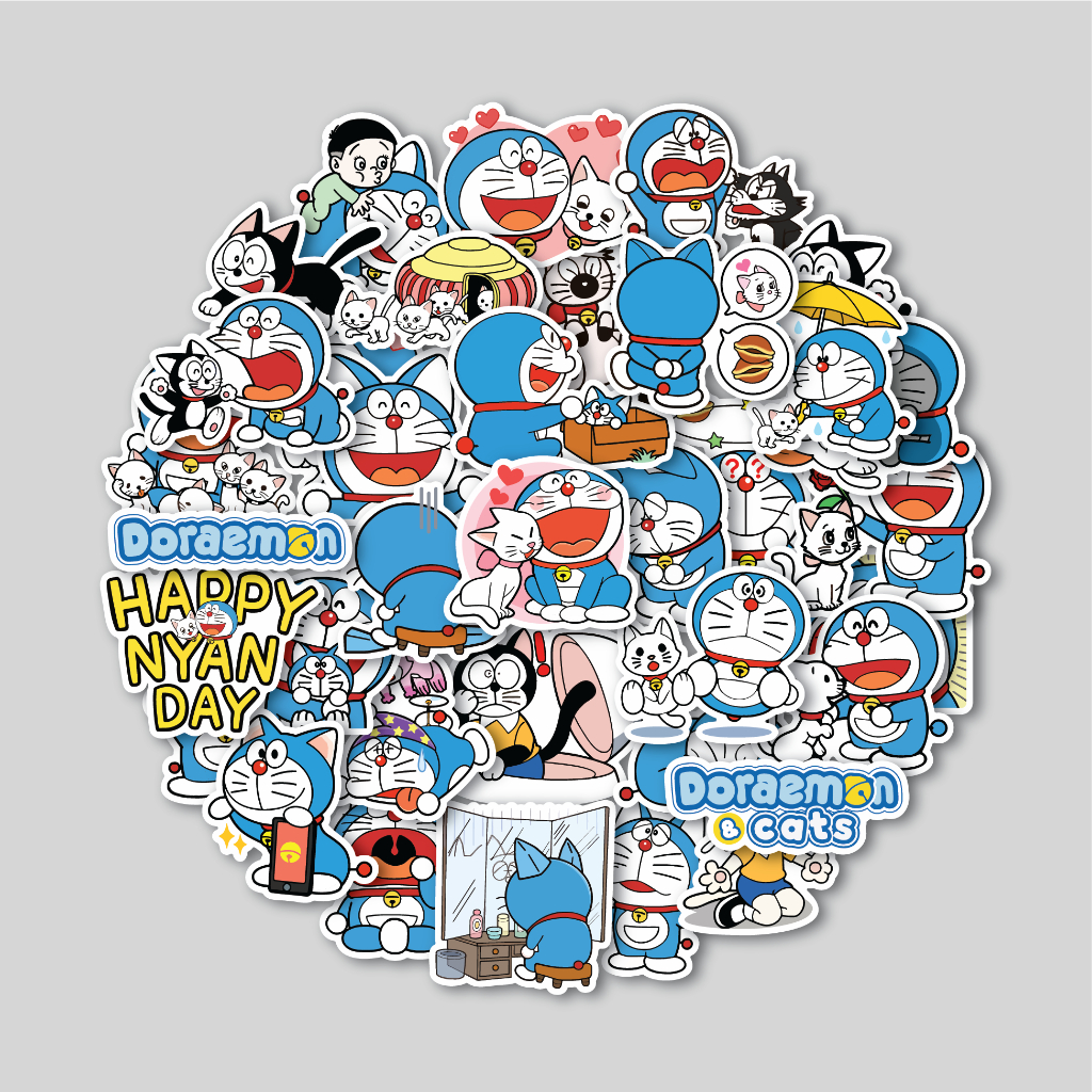 Jual STICKER PACK DORAEMON AND CATS | STICKER TUMBLR | STIKER LAPTOP ...