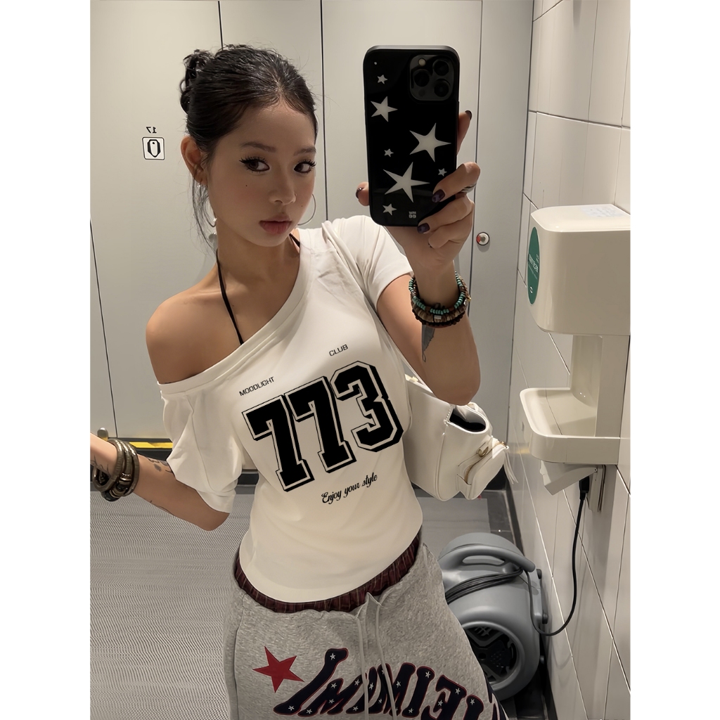 Jual SOSO Pola digital 773 Pola trendi dan modis Tshirt Y2K ...