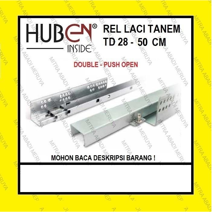 Jual Rel Laci Tanem HUBEN TD28 50 CM Push Open TD 28 Tanam Push To Open ...