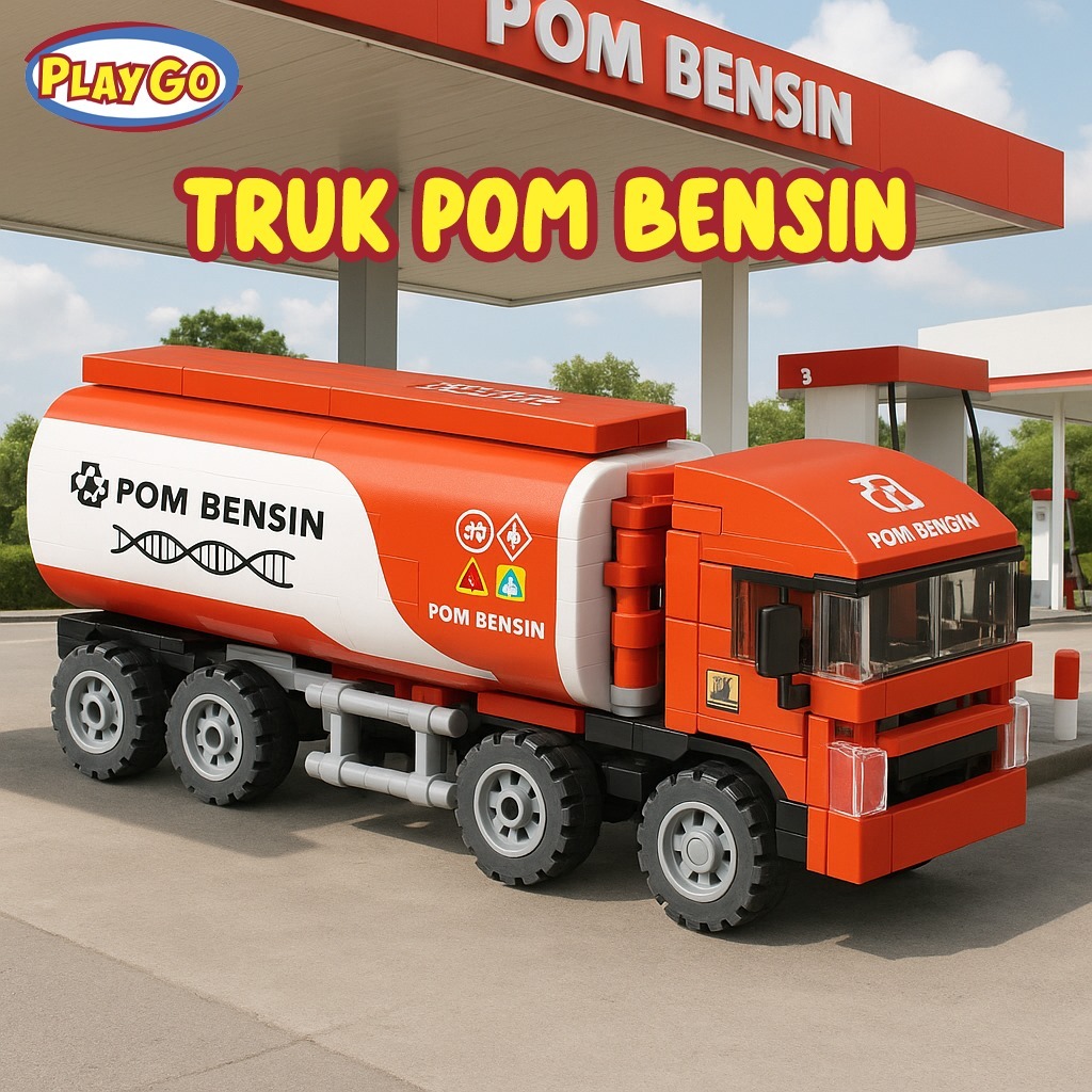 Jual PLAYGO TRUK SERIES 100+Pcs (6 Tahun+) Playgo Mainan Mobil Pom ...