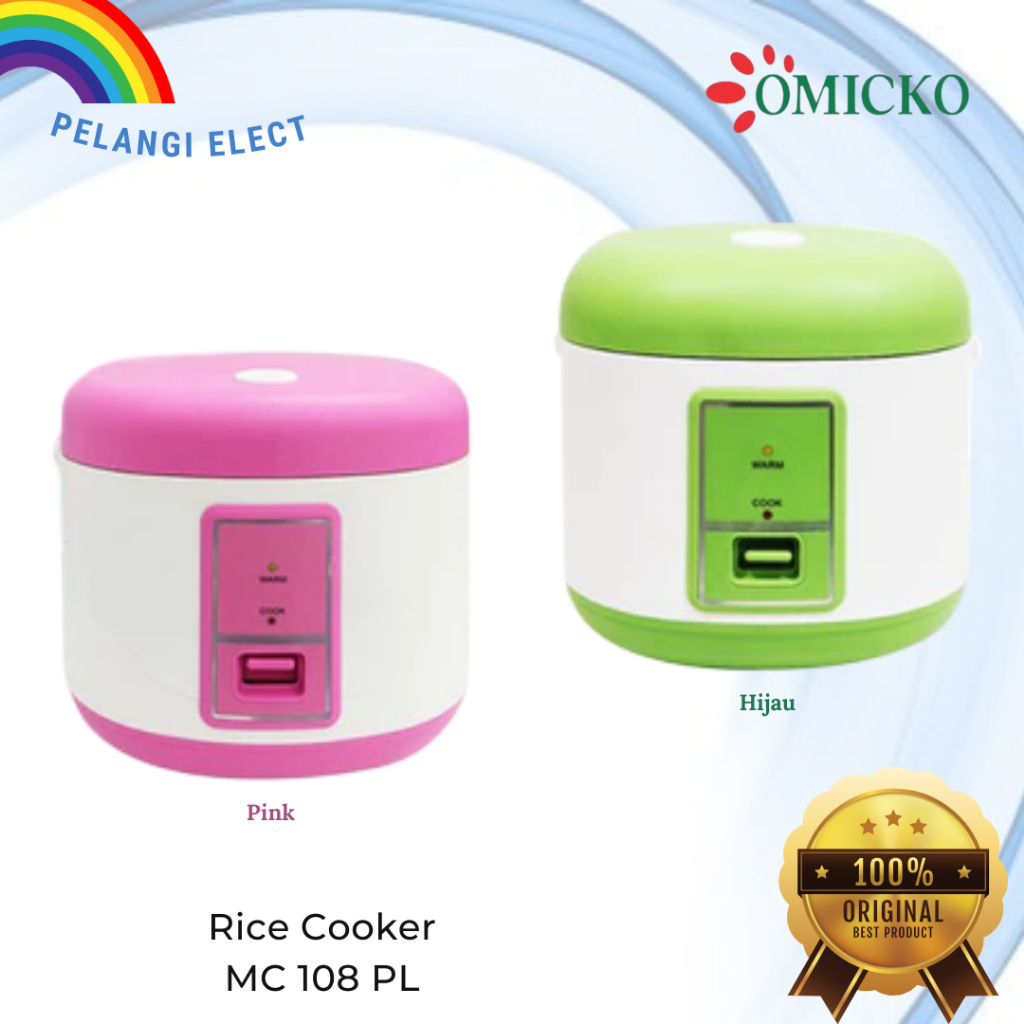 Jual Rice Cooker Omicko MC 108PL 1,8 Liter MC108PL Garansi Resmi | Shopee Indonesia