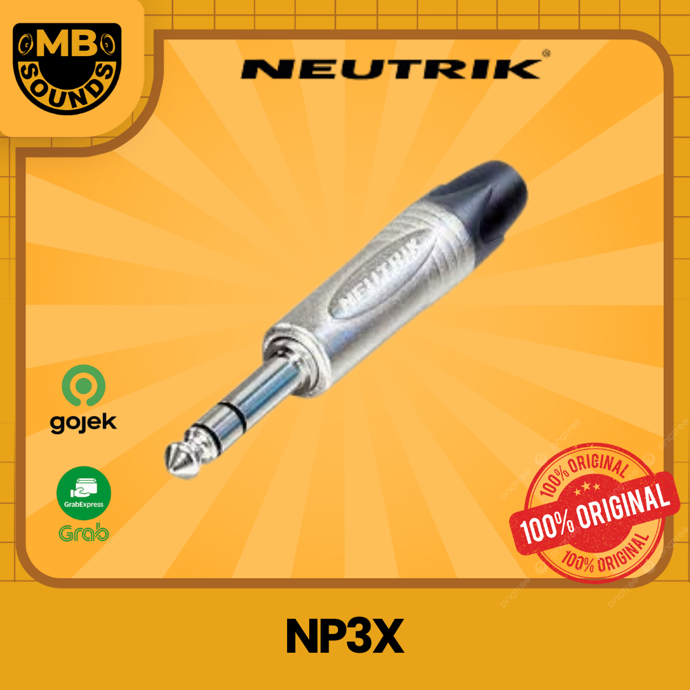 Jual Neutrik NP3X Narrow-Profile Stereo (TRS) 1/4" Phone Connector ...