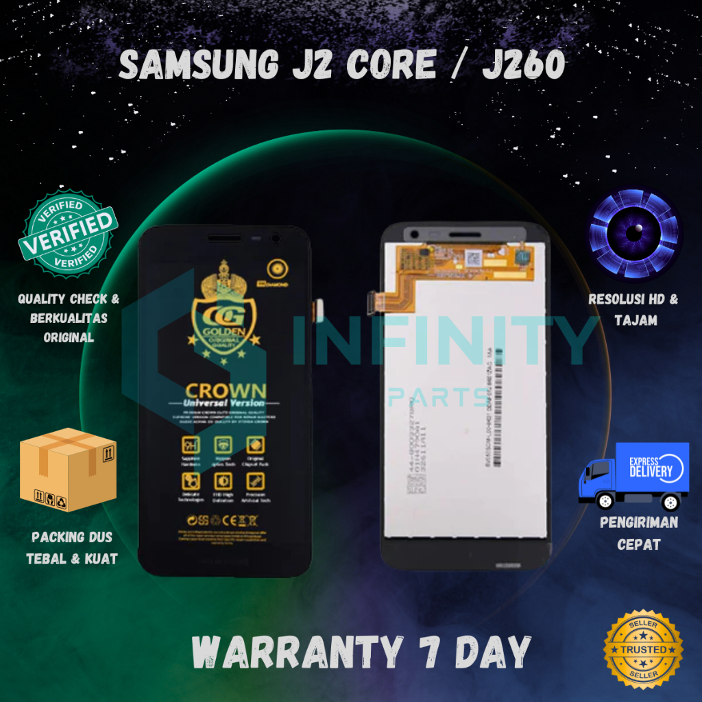 Jual LCD SAMSUNG J2 CORE / J260 TOUCHSCREEN FULLSET COMPLETE ORIGINAL ...