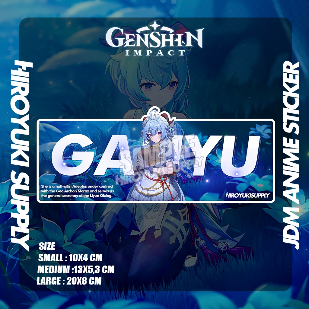 Jual Sticker Ganyu Genshin Impact Slap Sticker JDM | Shopee Indonesia