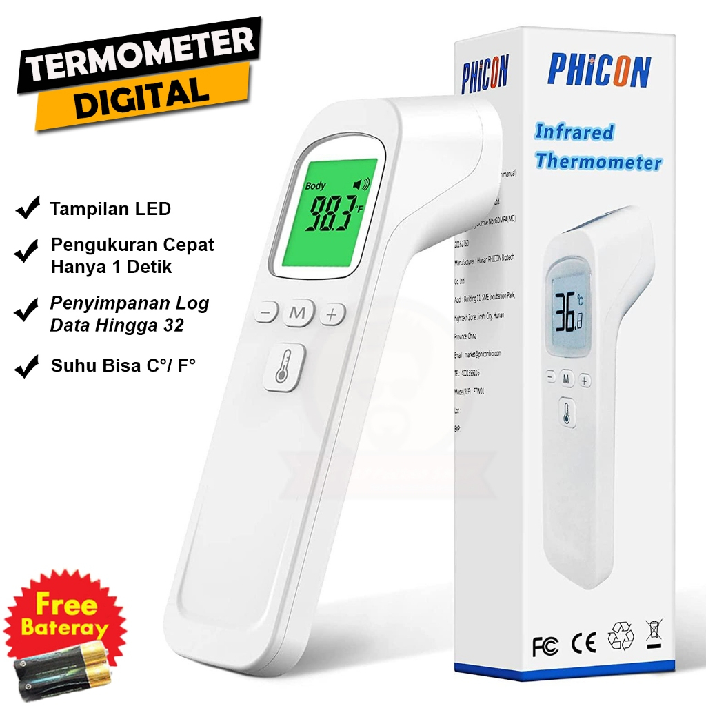 Jual TERMOMETER DIGITAL INFRARED NON CONTACT THERMOMETER DIGITAL ALAT ...