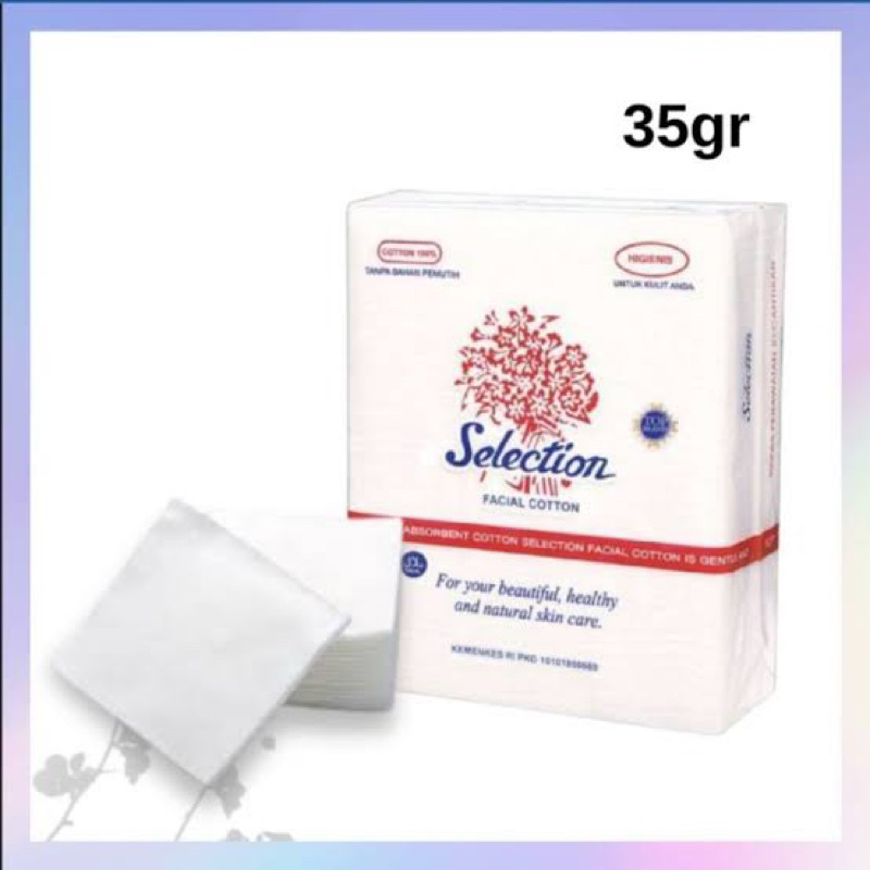 Jual KAPAS SELECTION Facial Cotton Kotak 35gr | Shopee Indonesia