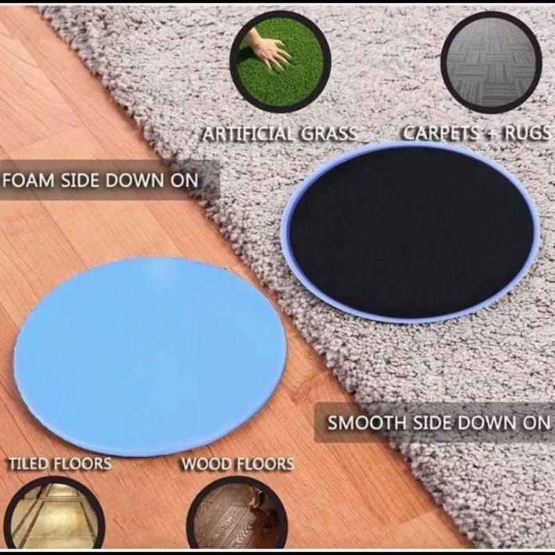 Jual Slider Disc Yoga Gliding Disc Fitness Core Full Body Exercise 2 ...