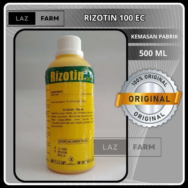 Jual INSEKTISIDA RIZOTIN 100EC 500 ML KEMASAN PABRIK ORIGINAL | Shopee ...