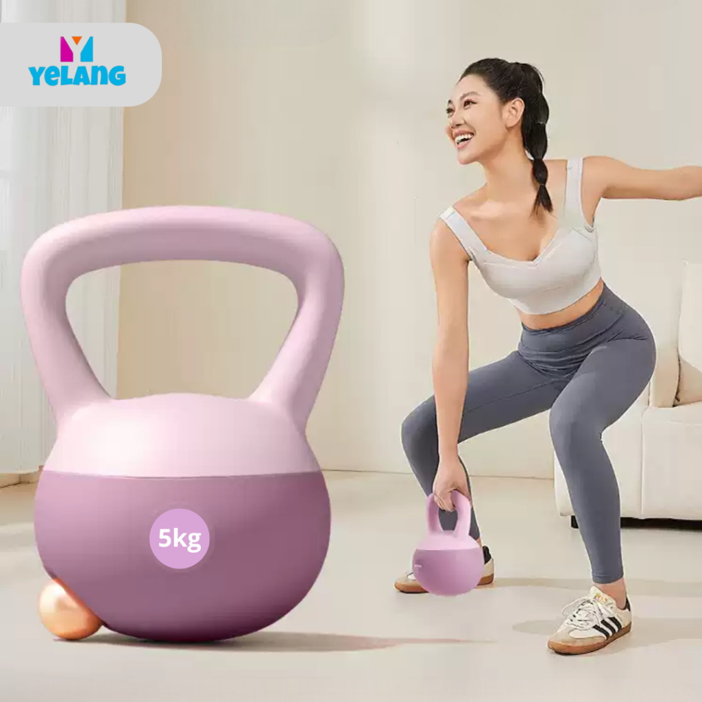 Jual Pilates Soft Kettlebell Premium Mini Yoga Dumbel Lembut 5kg Gym ...