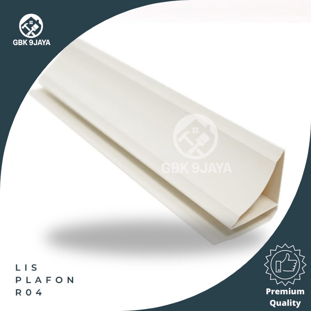 Jual Lis Sudut Siku Putih Minimalis R04 Panjang 100cm Lis Plafon PVC Dekoratif Tahan Rayap ...