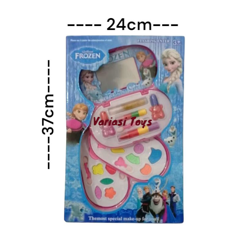 Jual Mainan Make Up Palet 3 susun Murah | Make up Mainan Anak Frozen ...
