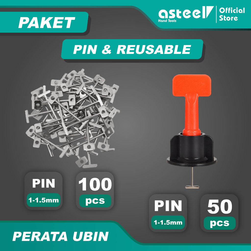 Jual ASTEEL Alat Perata Keramik Granite Putar Reusable Spacer Tile ...