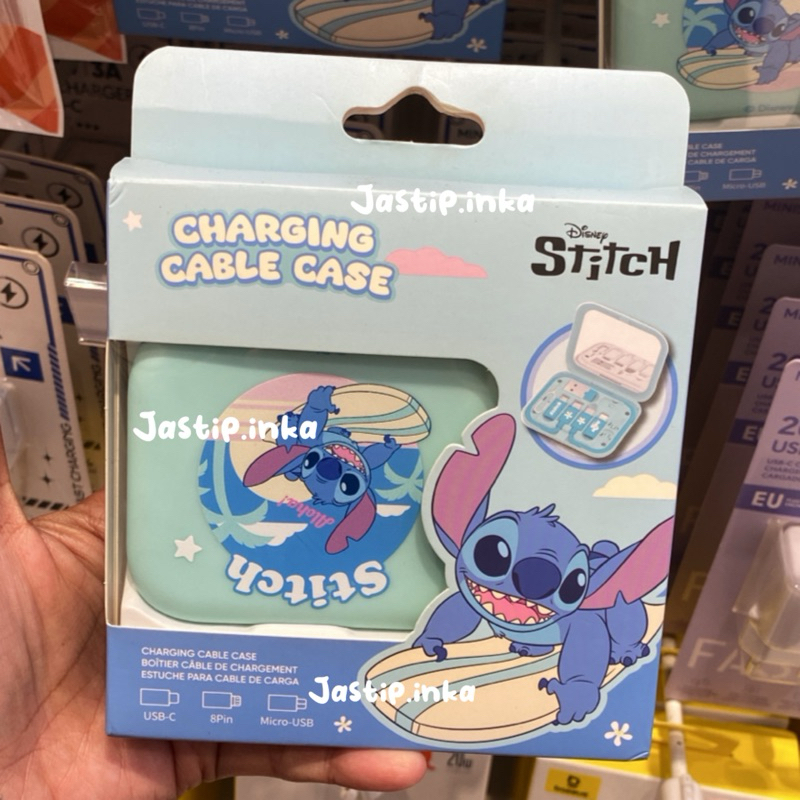 Jual Miniso x Stitch - charging cable case stitch + mirror | Shopee ...