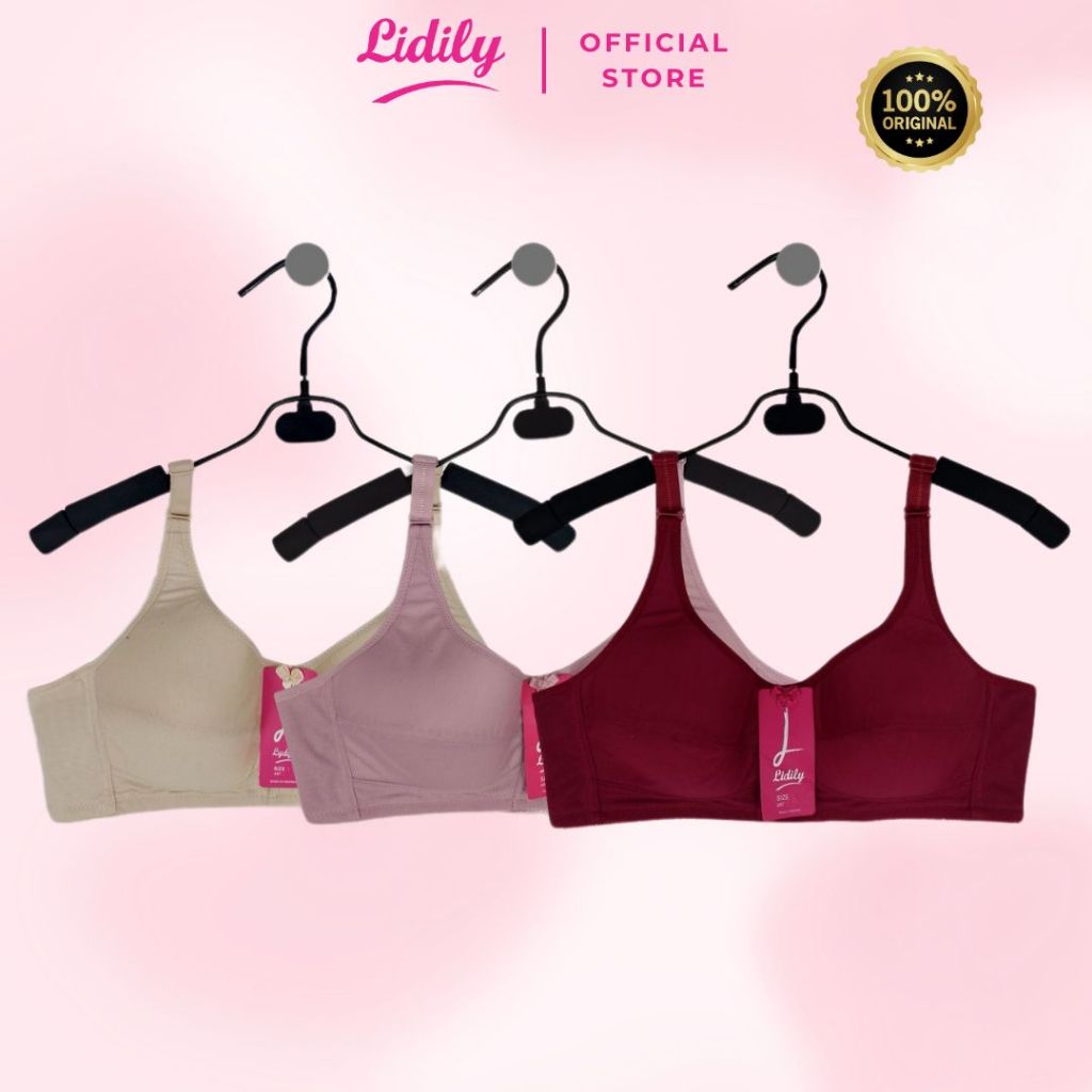 Jual Lidily - Bra Sport Busa Tipis Tanpa Kawat | BH L035 Daily BH ...