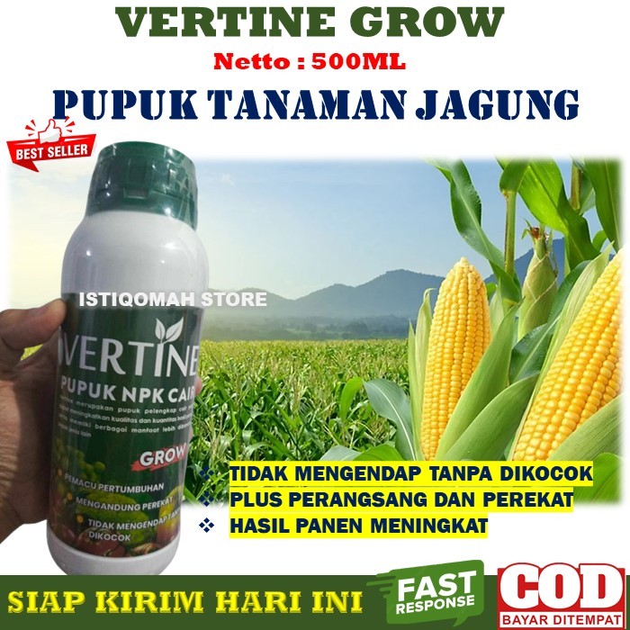 Jual Pupuk Cair VERTINE GROW 500ml Pupuk Pelebat Buah Jagung yang Bagus, Pupuk Pemberat dan ...