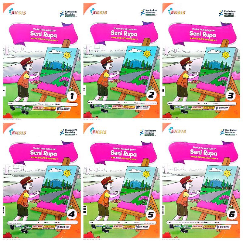 Jual BUKU LKS EKSIS KURMER SD MI SENI RUPA KELAS 1 2 3 4 5 6 SEMESTER 1 GANJIL KURIKULUM MERDEKA ...