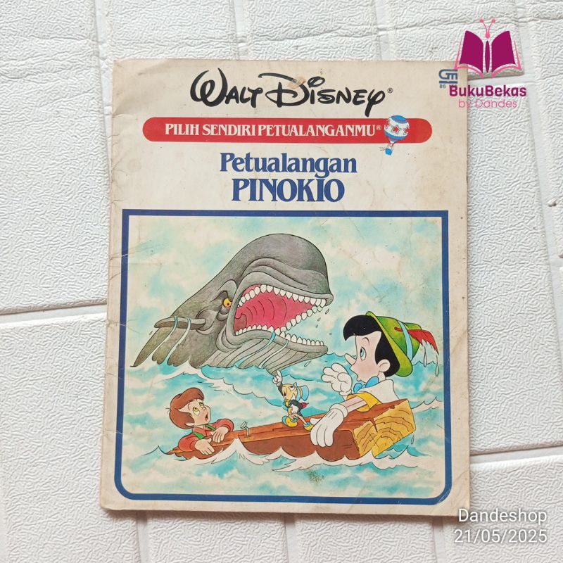 Jual Walt Disney Pinokio Pilih Sendiri Petualanganmu - Buku Cerita Anak ...