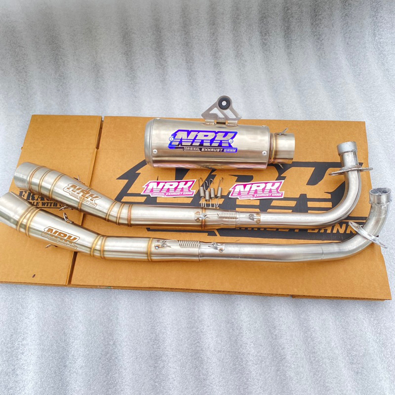 Jual kenalpot Racing NRK original exhaust inlet 50mm PNP utuk motor ...