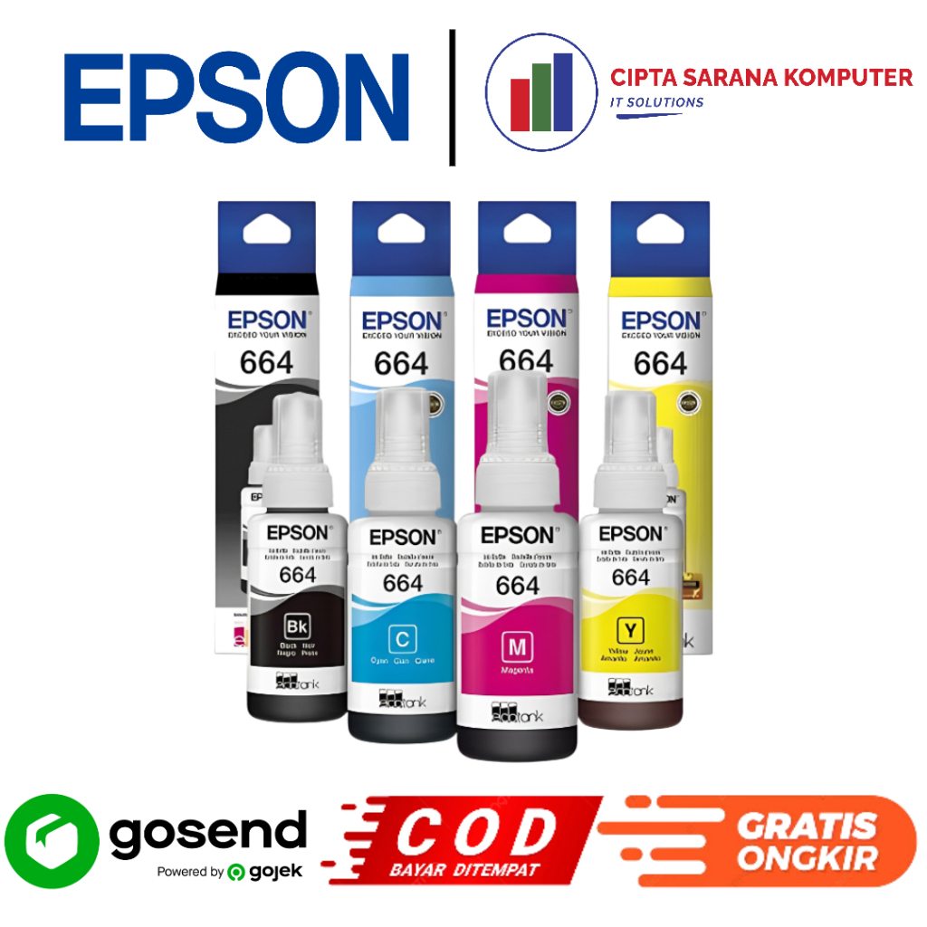 Jual Tinta Epson 664 Original - 70ML | Shopee Indonesia