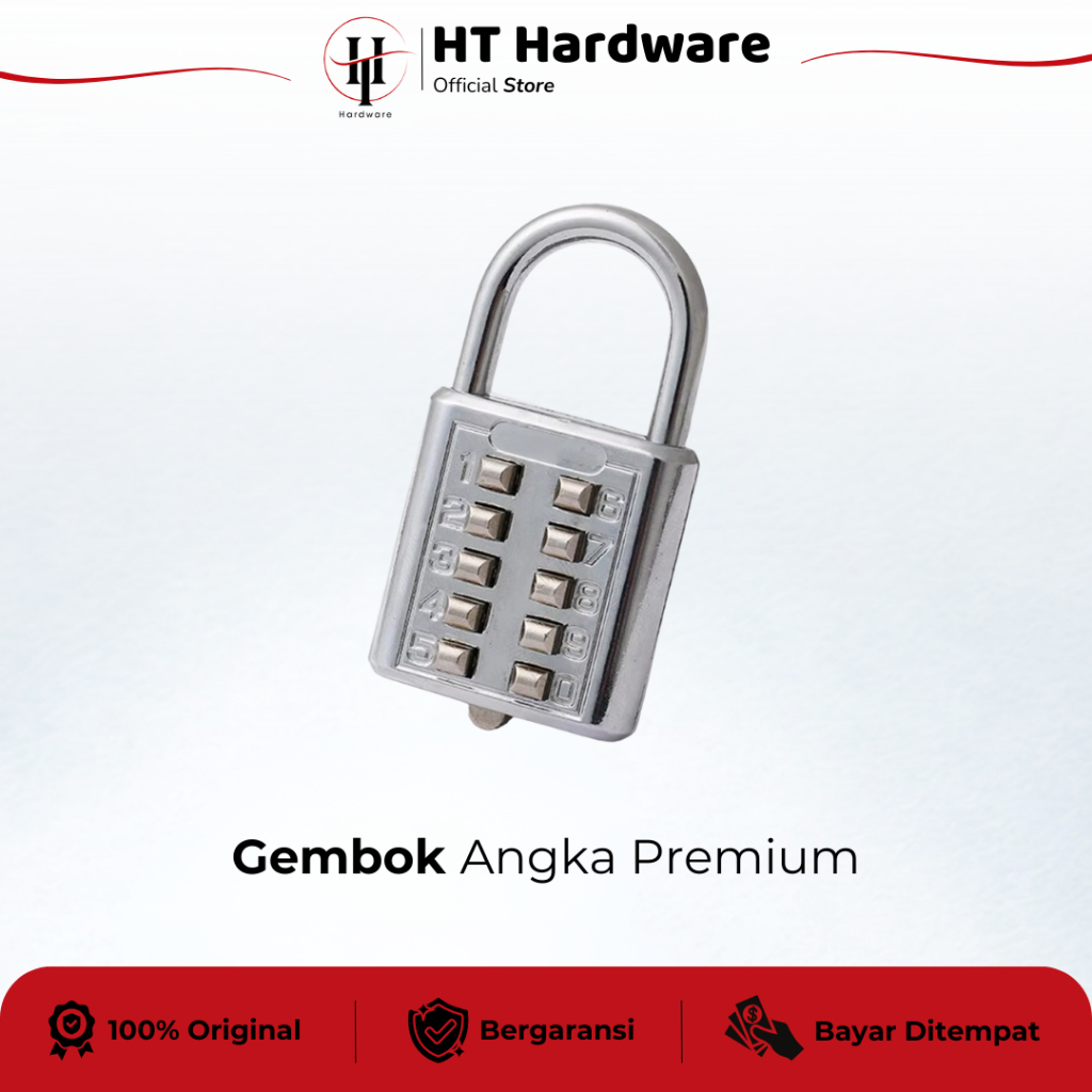 Jual Gembok Angka Password HT Hardware Kombinasi 6/8/10 Digit 30-40mm ...