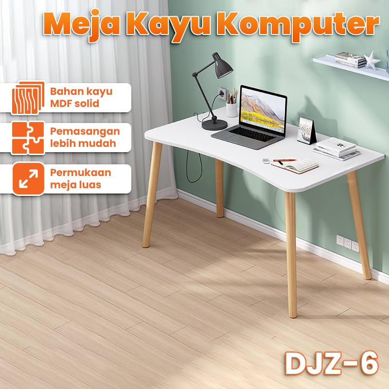 Jual Meja Komputer Minimalis Meja Kerja Meja Belajar Kayu / Mudah ...