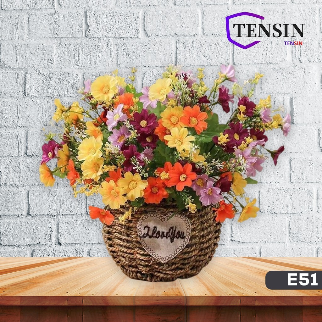 Jual TENSIN Bunga Daisy Artificial E51/bunga plastik /Imitasi bunga ...