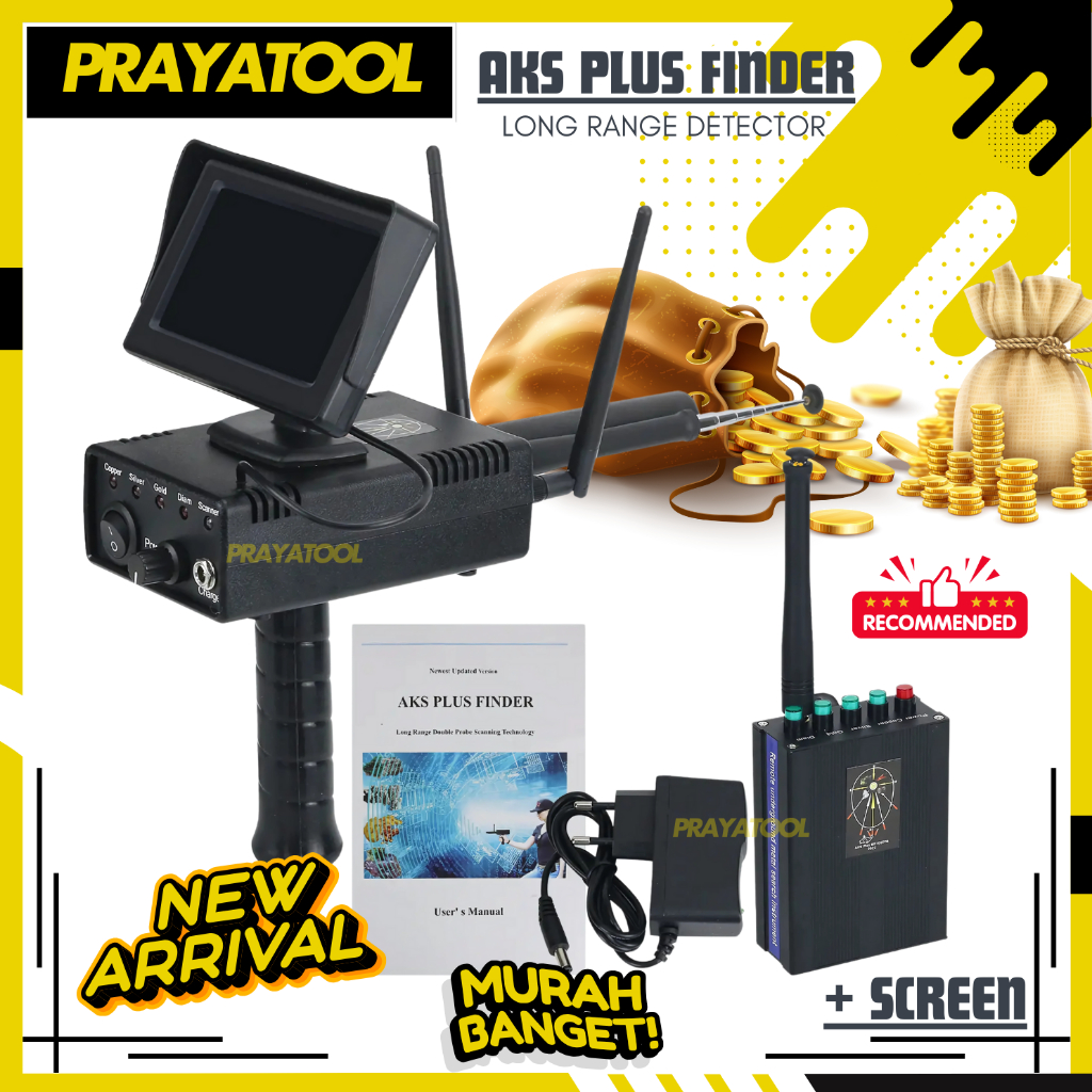 Jual AKS PLUS PROFESSIONAL METAL DETECTOR detektor logam emas perak ...