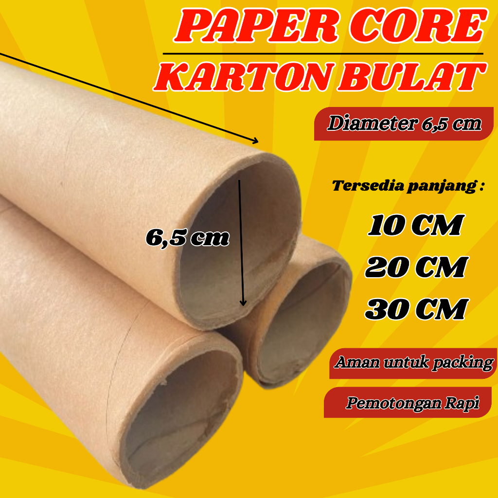 Jual SELONGSONG PACKING / PACKING TABUNG / PAPER CORE / KARTON BULAT | Shopee Indonesia