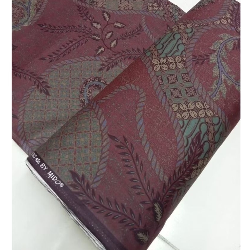 Jual bahan batik katun halus by mido exclusive / batik 100% katun mido original meteran / batik ...