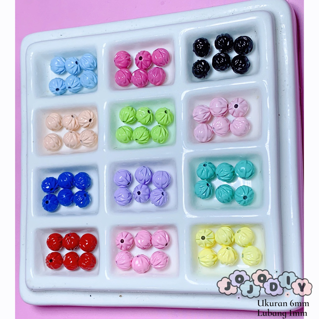 Jual (1Pcs) B141 Manik Besi Metal Alloy Bulat 6mm | Shopee Indonesia