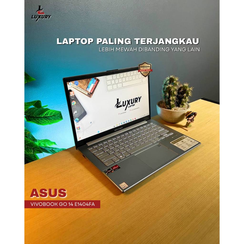 Jual LAPTOP ASUS VIVOBOOK GO 14 E1404FA SLIM 7K RYZEN 3 SSD RAM DDR5 ...