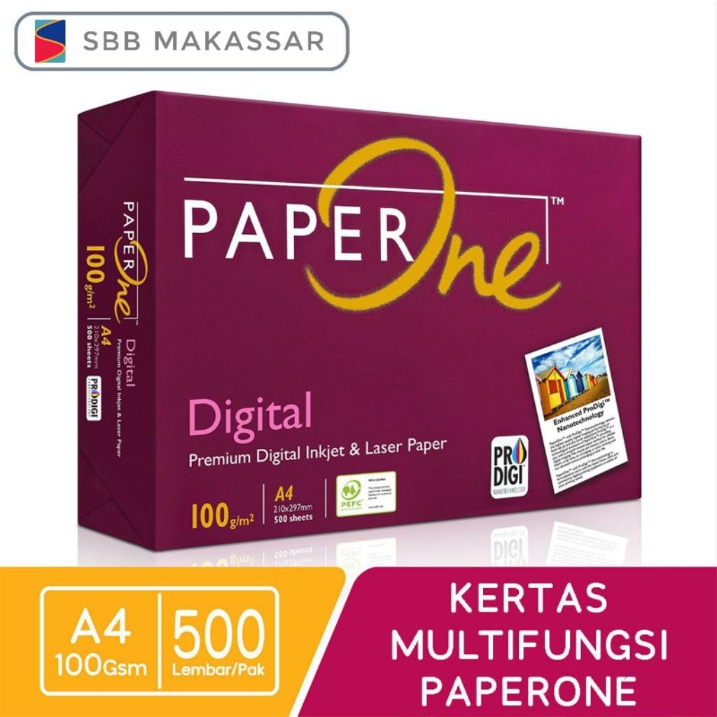 Jual PaperOne Digital Kertas HVS A4 100 gsm - 500 Lembar | Shopee Indonesia