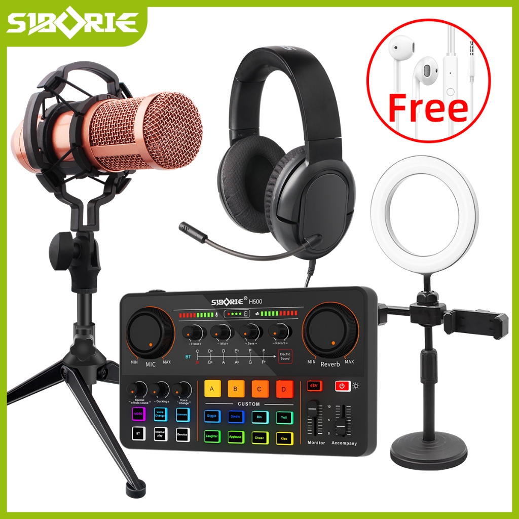 Jual Siborie Paket Lengkap H500 Sound Card + BM800PRO Mic + H3 ...