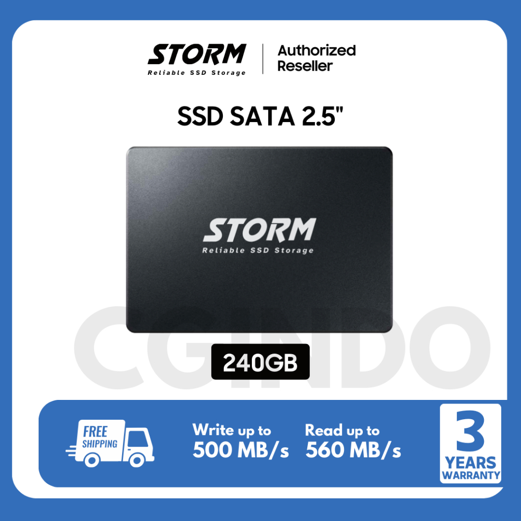 Jual STORM SSD SATA 2.5 Inch 240GB 2.5" SSD Internal SATA III SATA3 - GARANSI RESMI 3 TAHUN ...