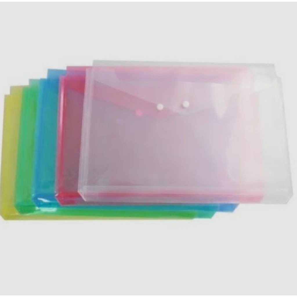 Jual MAP KANCING PLASTIK TRANSPARAN / MAP KANCING PLASTIK 1 Pcs ...