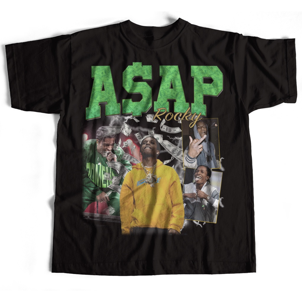 Jual Asap Rocky Shirt | Baju Retro 90s Kanye West | Baju Rakim ...