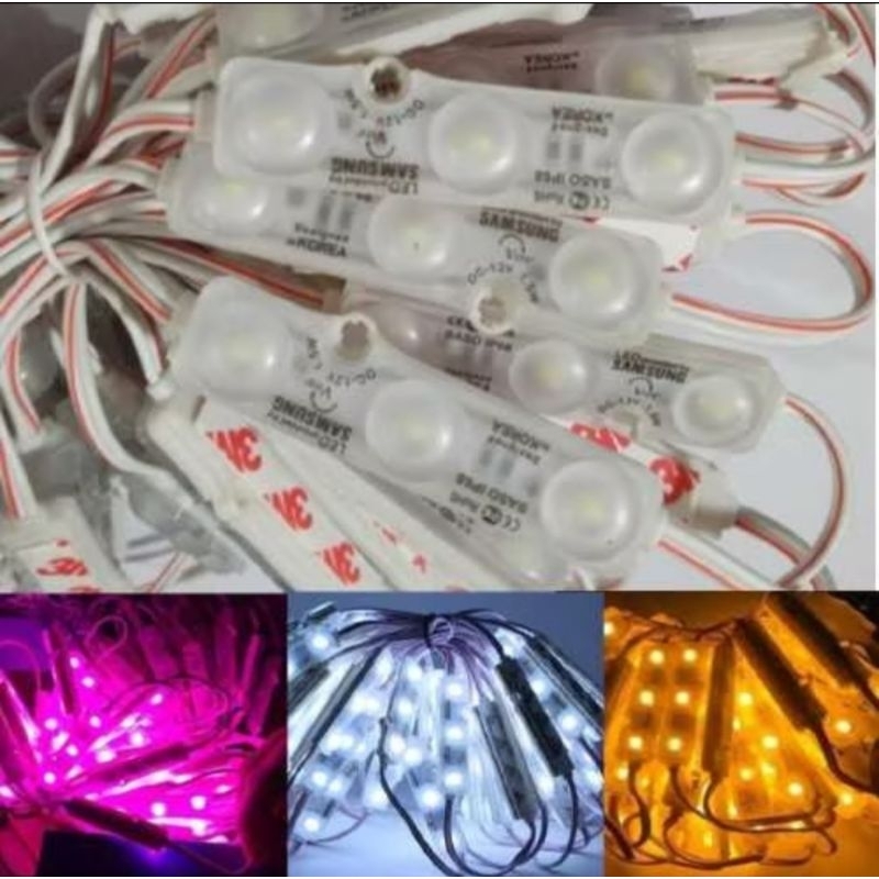 Jual LED Modul Samsung SASO 3 Titik Mata 1P68 12V Lampu Neon Box Truck Pick Up 5730 SMD ...