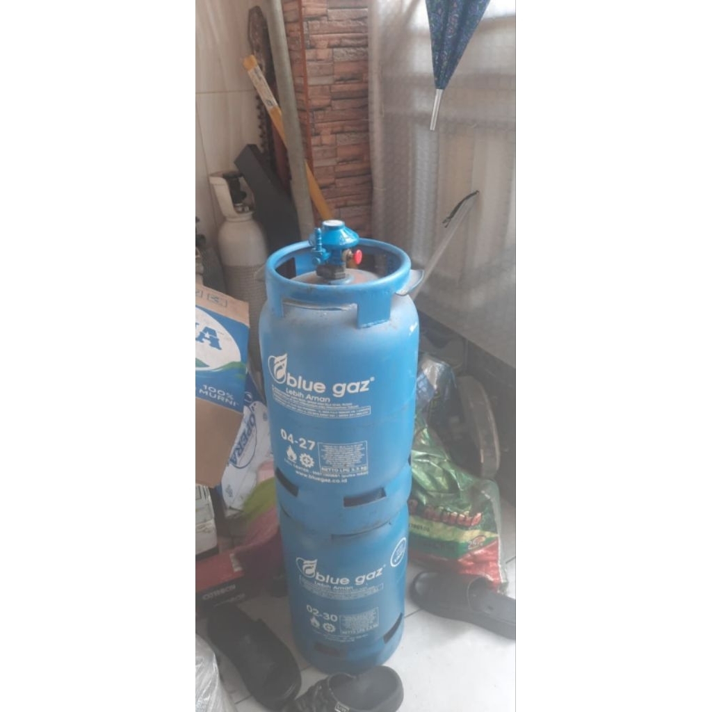 Jual TABUNG BLUE GAZ 5.5KG SAMA REGULATOR NYA pengiriman cuma bisa ...