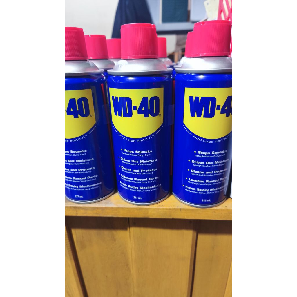 Jual WD40 / WD-40 / WD 40 Cairan Pelumas Anti Karat Original 277ml | Shopee Indonesia